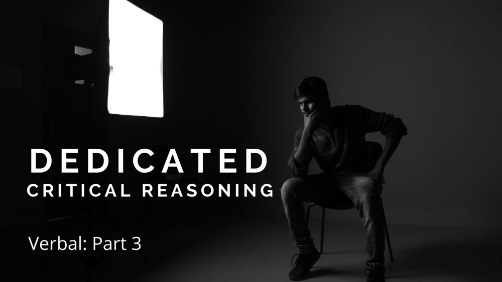 Dedicated Critical Reasoning - GregMat Course - GregMat