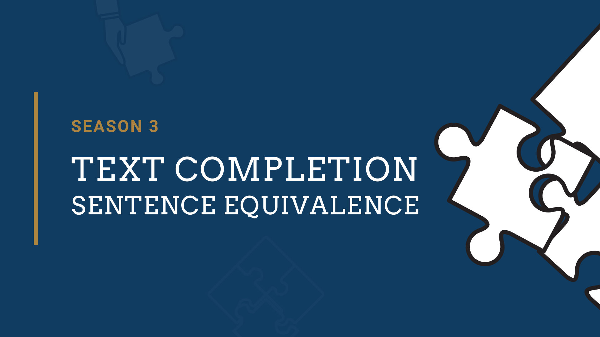 Dedicated Text Completion (TC) and Sentence Equivalence (SE) Season 3 ...